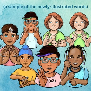 American Sign Language (ASL) Educational Clip Art - Bedrock Literacy ...