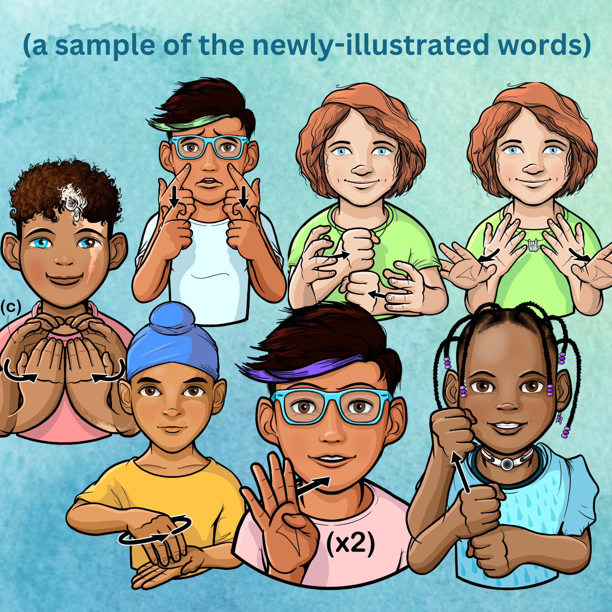 American Sign Language ASL Educational Clip Art Bedrock Literacy Year 1 ...