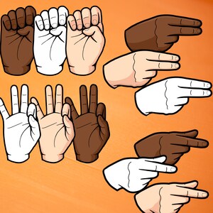 American Sign Language (ASL) Alphabet - Clip Art Set for Personal Use ...