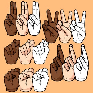 American Sign Language (ASL) Alphabet - Clip Art Set for Personal Use ...