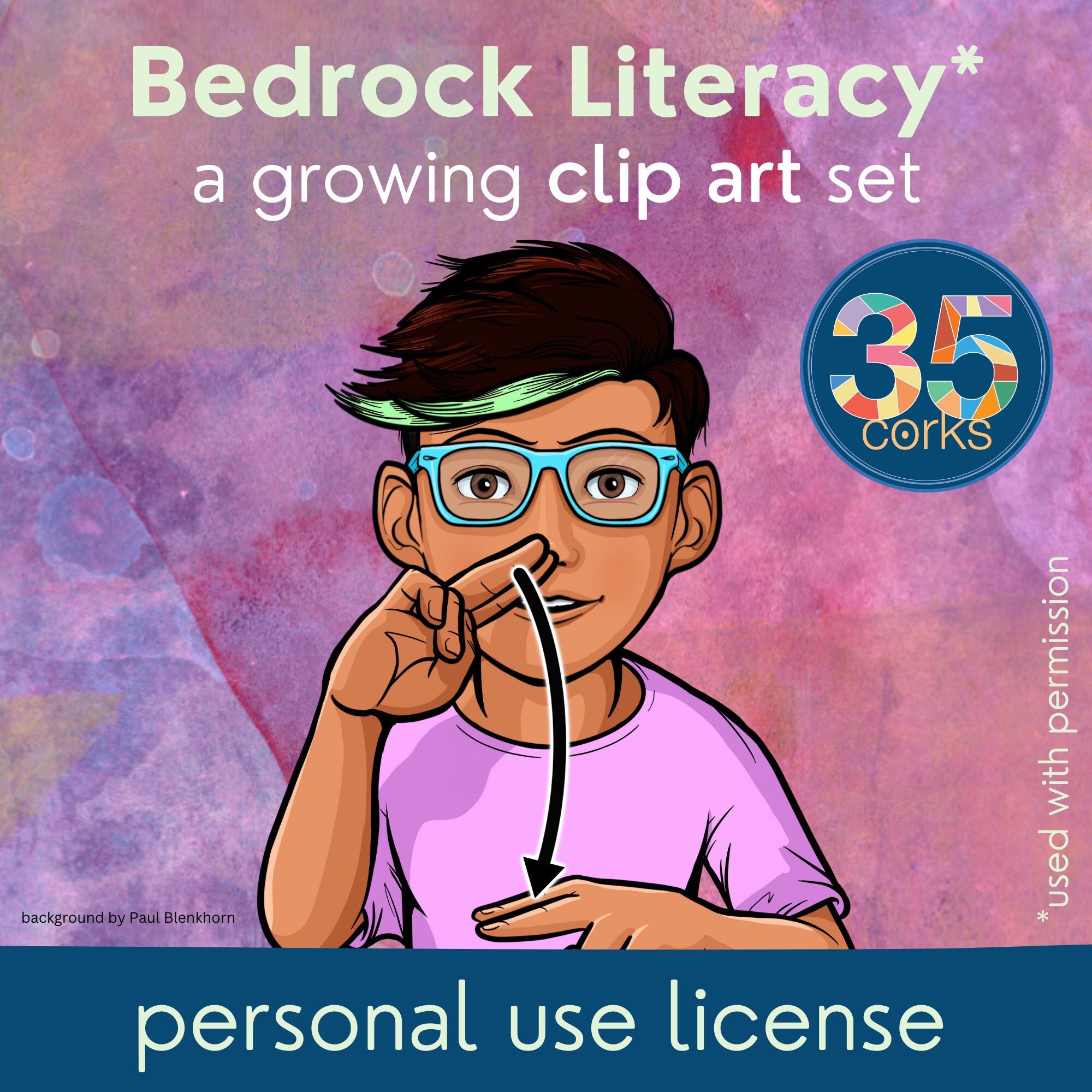 American Sign Language ASL Educational Clip Art Bedrock Literacy Words ...