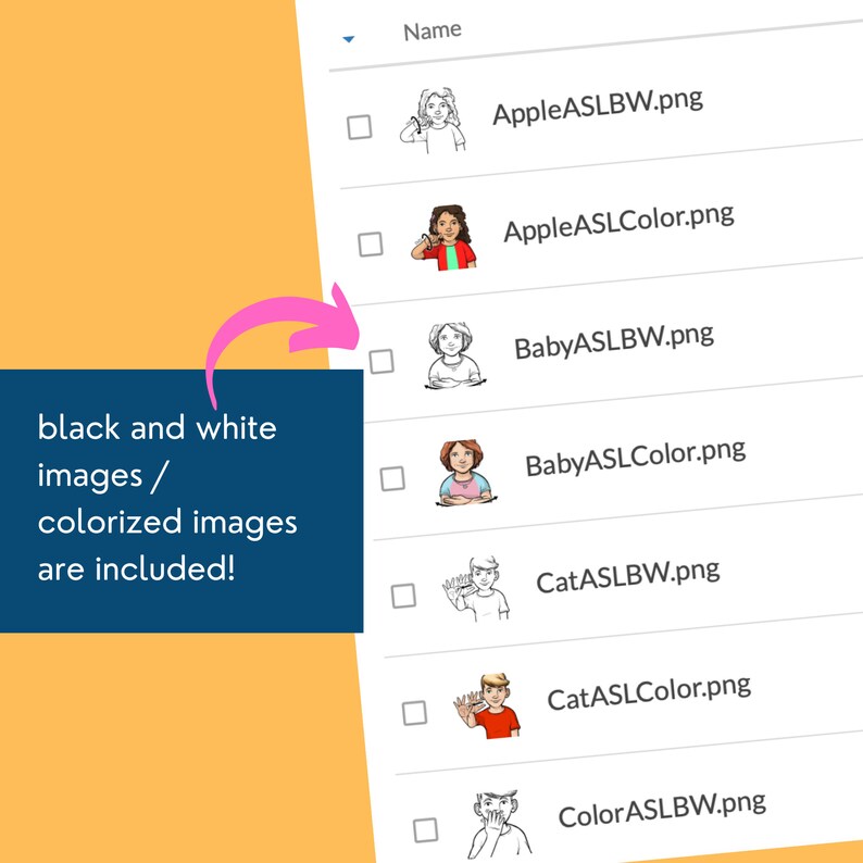 American Sign Language (ASL) Educational Clip Art - Bedrock Literacy ...