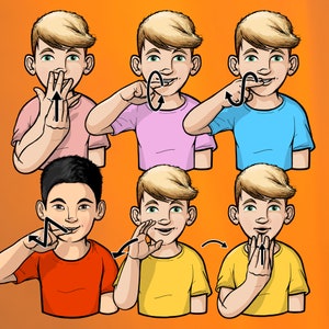 Basic Phonemes Educational Clip Art Set - 46 Phoneme PNG Files With ...