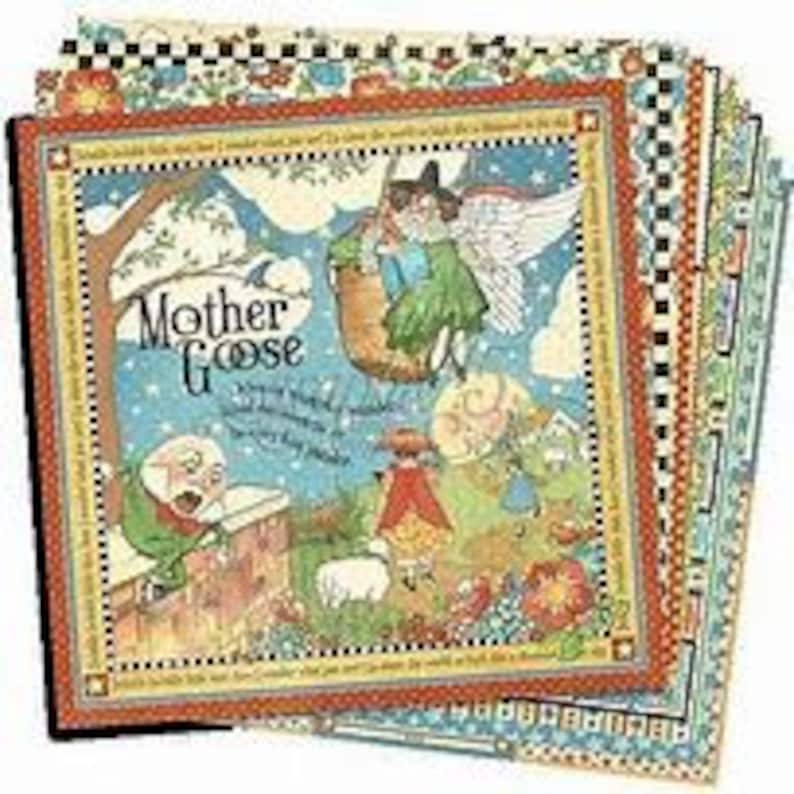 Graphic 45 Mother Goose Paper Set - 12 Double-sided 12x12 Papers With ...