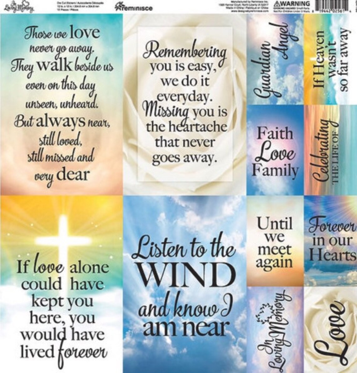 12x12 in Loving Memory Kit/ Loving Memory Scrapbook Paper/in Loving ...