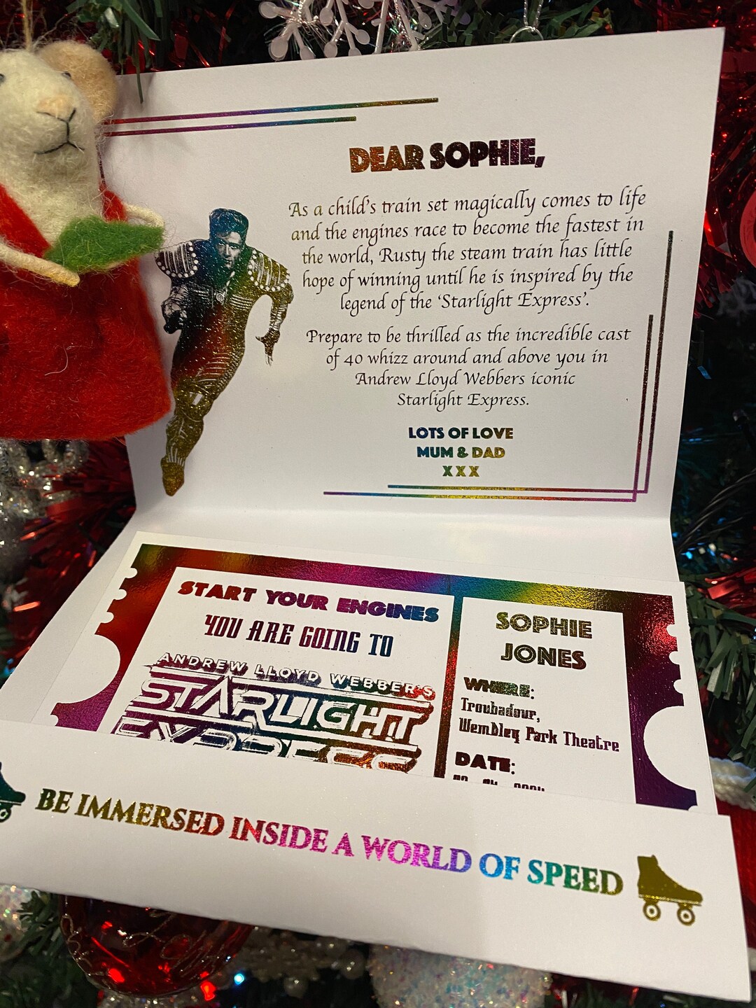 Starlight Express Theatre Reveal Ticket Great Way to Surprise Your ...