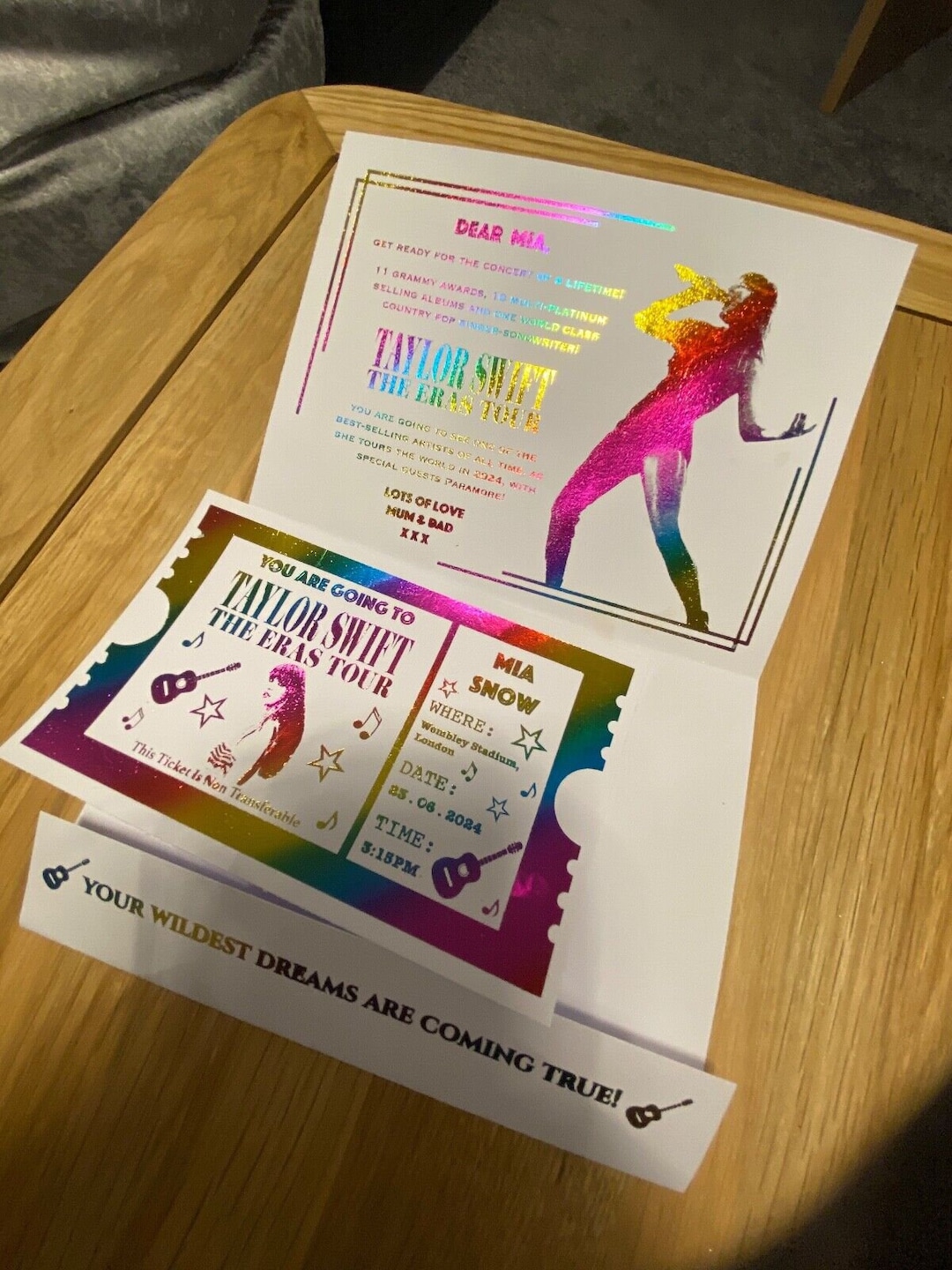 Taylor Swift Eras Tour Reveal Ticket Great Way to Surprise Your ...
