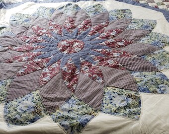 Dahlia Blue Quilt Pattern - Etsy