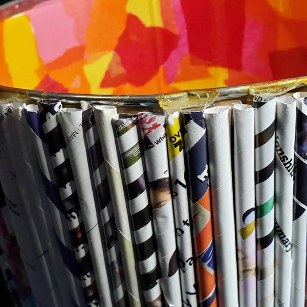 Rolled Magazine Art - Etsy