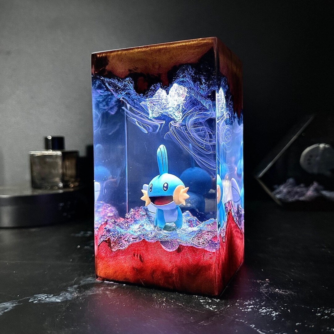 Custom Pokemon Resin Lamp Resin Epoxy Lamp, Custom Resin Night Light ...