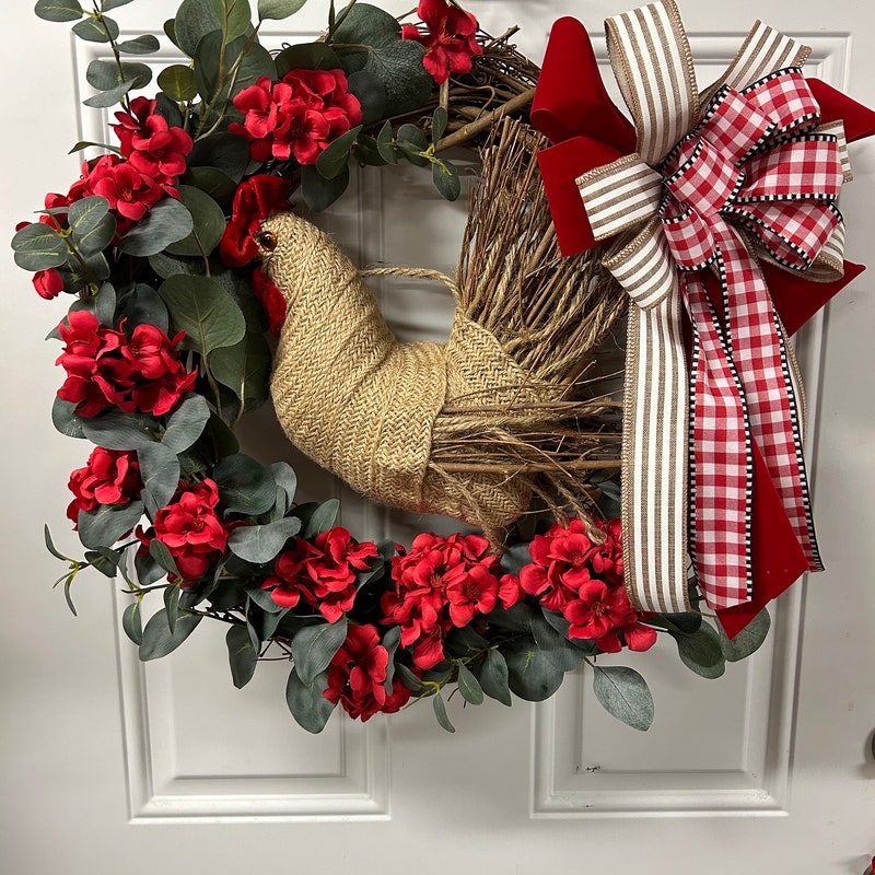 Rooster Wreath - Etsy