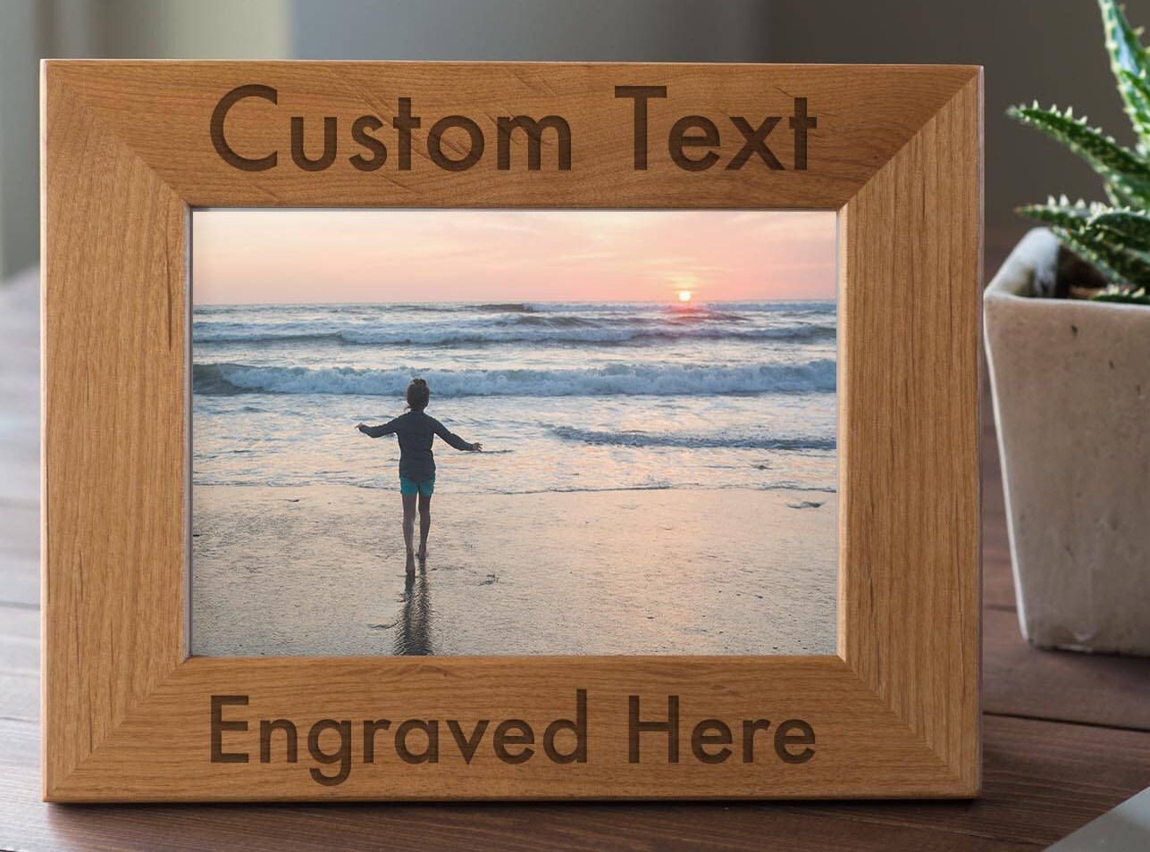 Personalized Frame Custom Engraved Wood Picture Frame Gift | Etsy