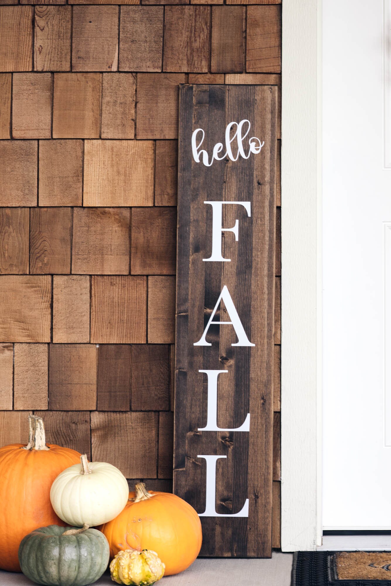 Hello Fall Sign Welcome Sign Thanksgiving Porch Decor - Etsy