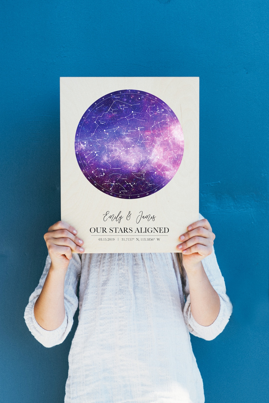 Personalized Constellation Map - Star Map - Our Stars Aligned - ST06 - Etsy