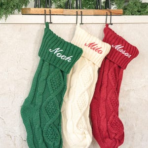 Personalized Christmas Stockings - Embroidered Stocking - Christmas ...