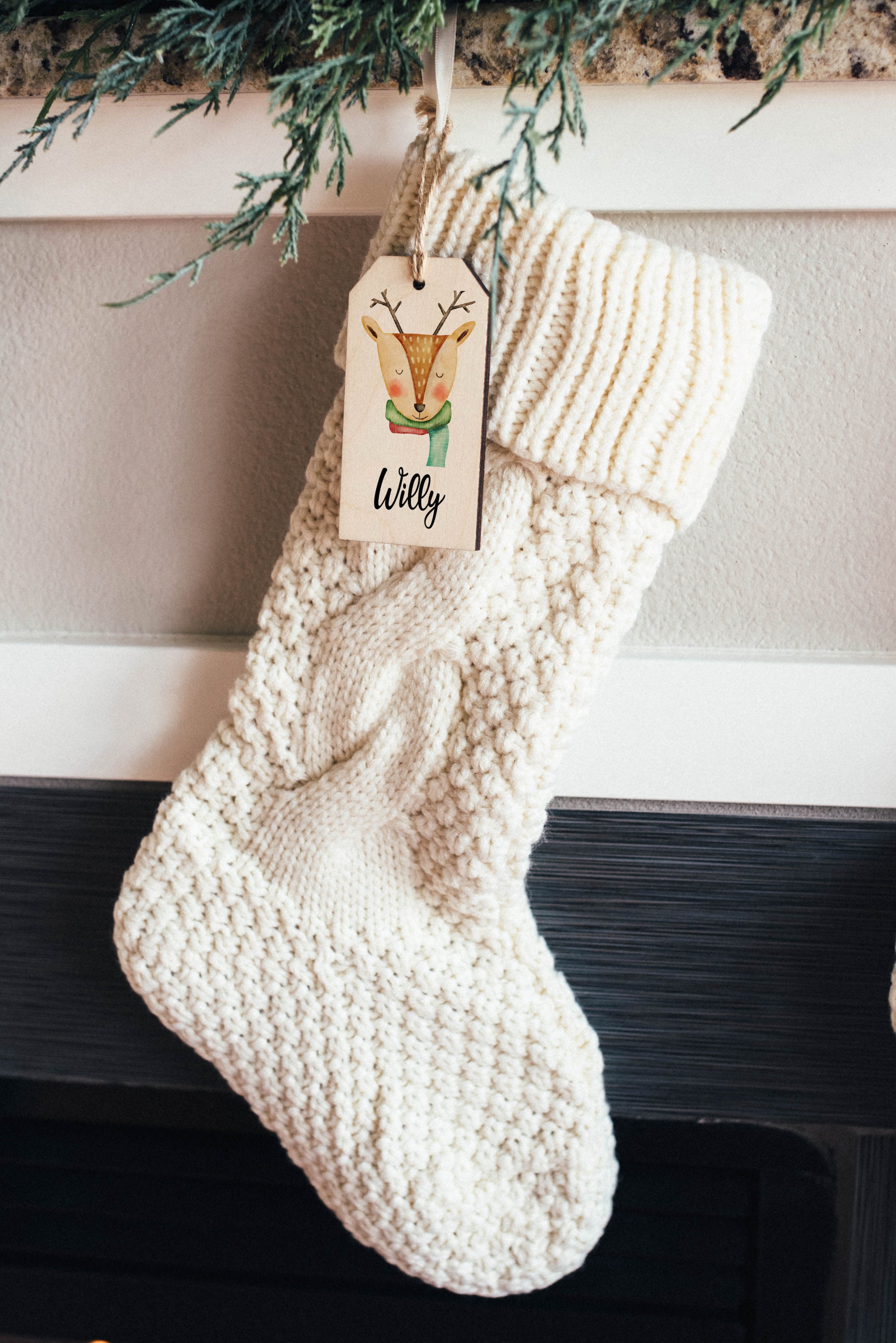 Personalized Christmas Stocking Tags Christmas Gift Tag - Etsy