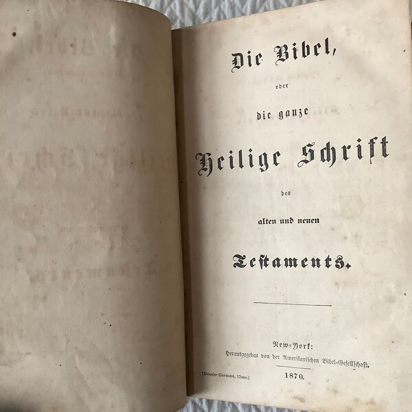 German Bible - Etsy
