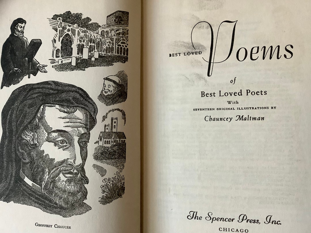 1955/ EXCELLENT COLLECTION of Familiar Verses/locate Poem by Author ...