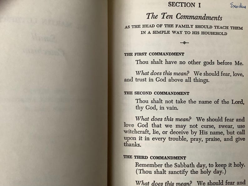 1971/ten Commandments-lord’s Prayer-apostles Creed/luther’s Small ...