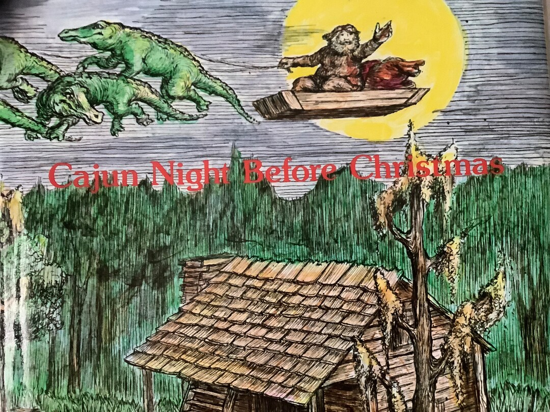 1986/ CAJUN Night Before Christmas/ Funny Gift Idea/ Jolly Old St ...