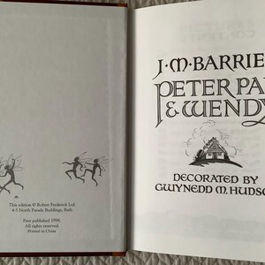 1995/ LIKE NEW Collectible/read Aloud Bedtime Story/peter Pan & Wendy ...