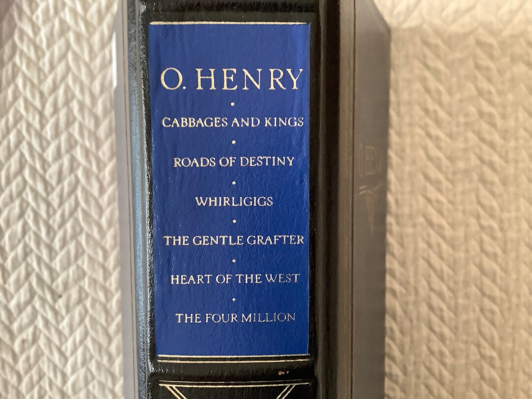 1985/ Leather/ Story Collection by O Henry/ Gold Edged 734 Page ...