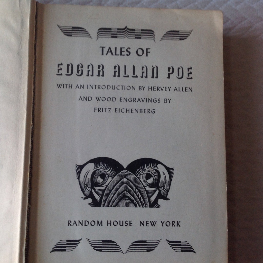 1944/mystery & the Macabre/562 Pg Hardcover /tales of Edgar Allan Poe ...