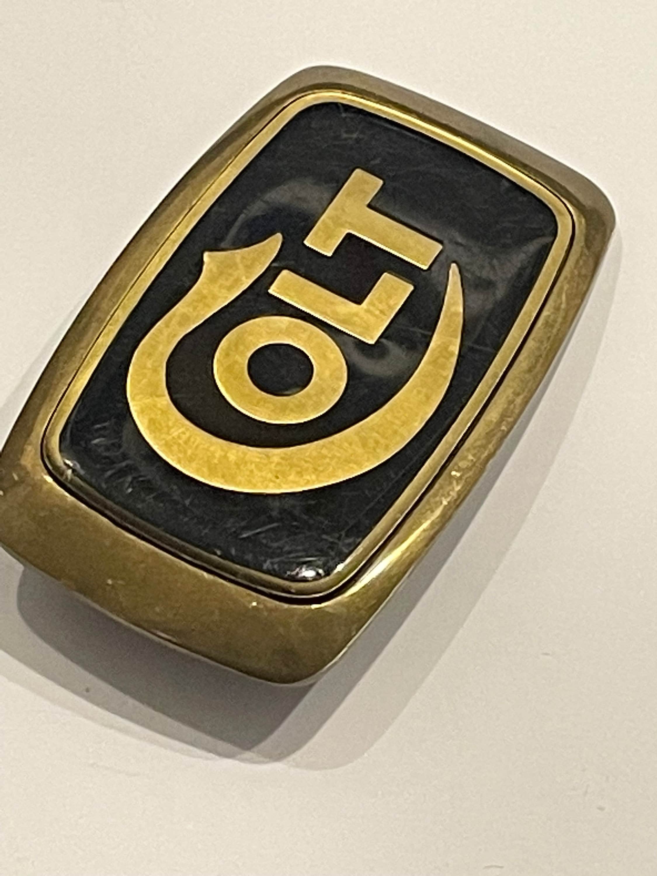 COLT Plastic Solid Brass Belt Buckle Vintage Unique Rare - Etsy