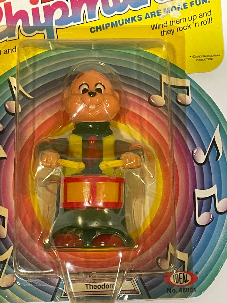 Alvin & the Chipmunks Wind up Toys Alvin Simon Theodore Band IDEAL 1983 ...