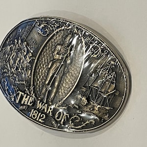 The War of 1812 AMERICAN Fighting MAN ADM Solid Brass Belt Buckle New ...