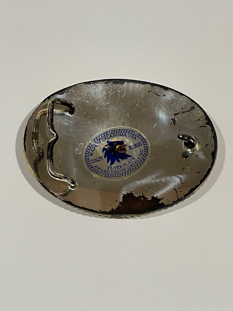 The State of TEXAS Silver Plate Metal Belt Buckle Award Design VINTAGE ...