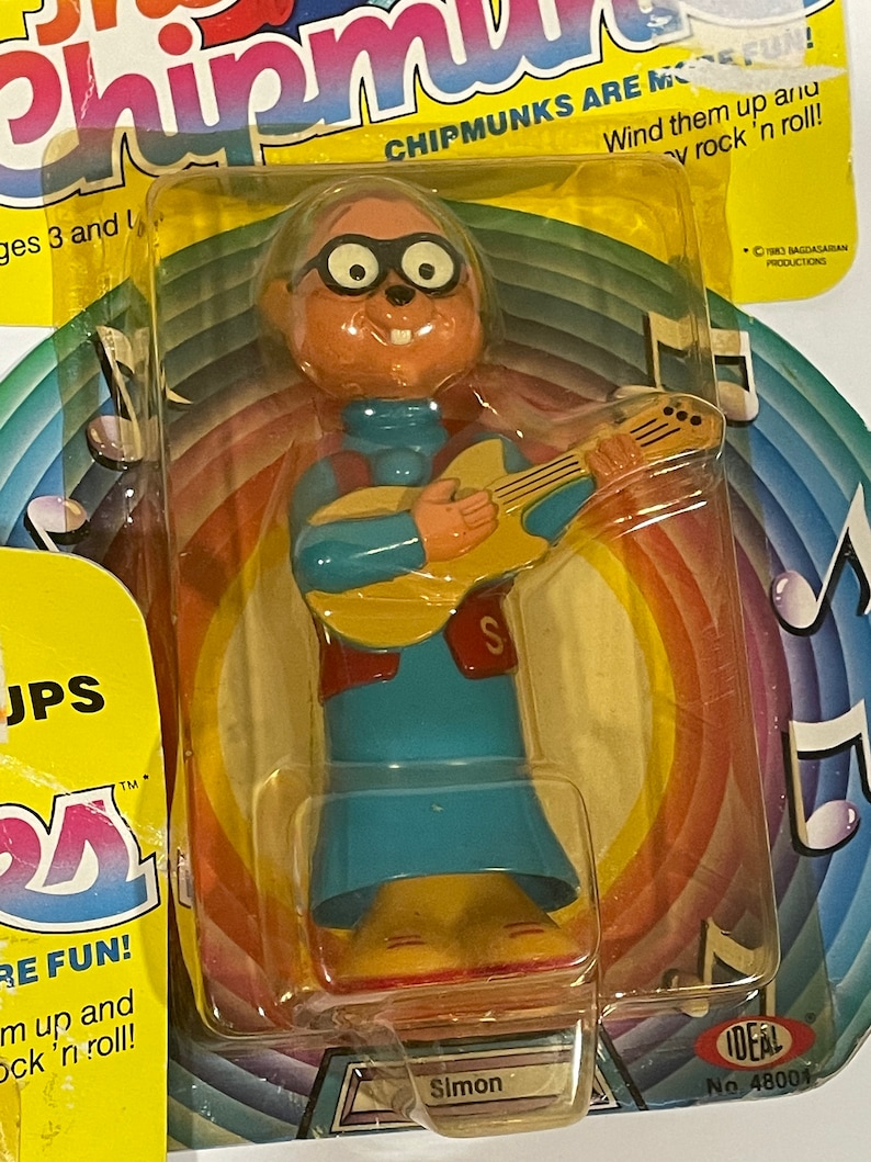 Alvin & the Chipmunks Wind up Toys Alvin Simon Theodore Band IDEAL 1983 ...