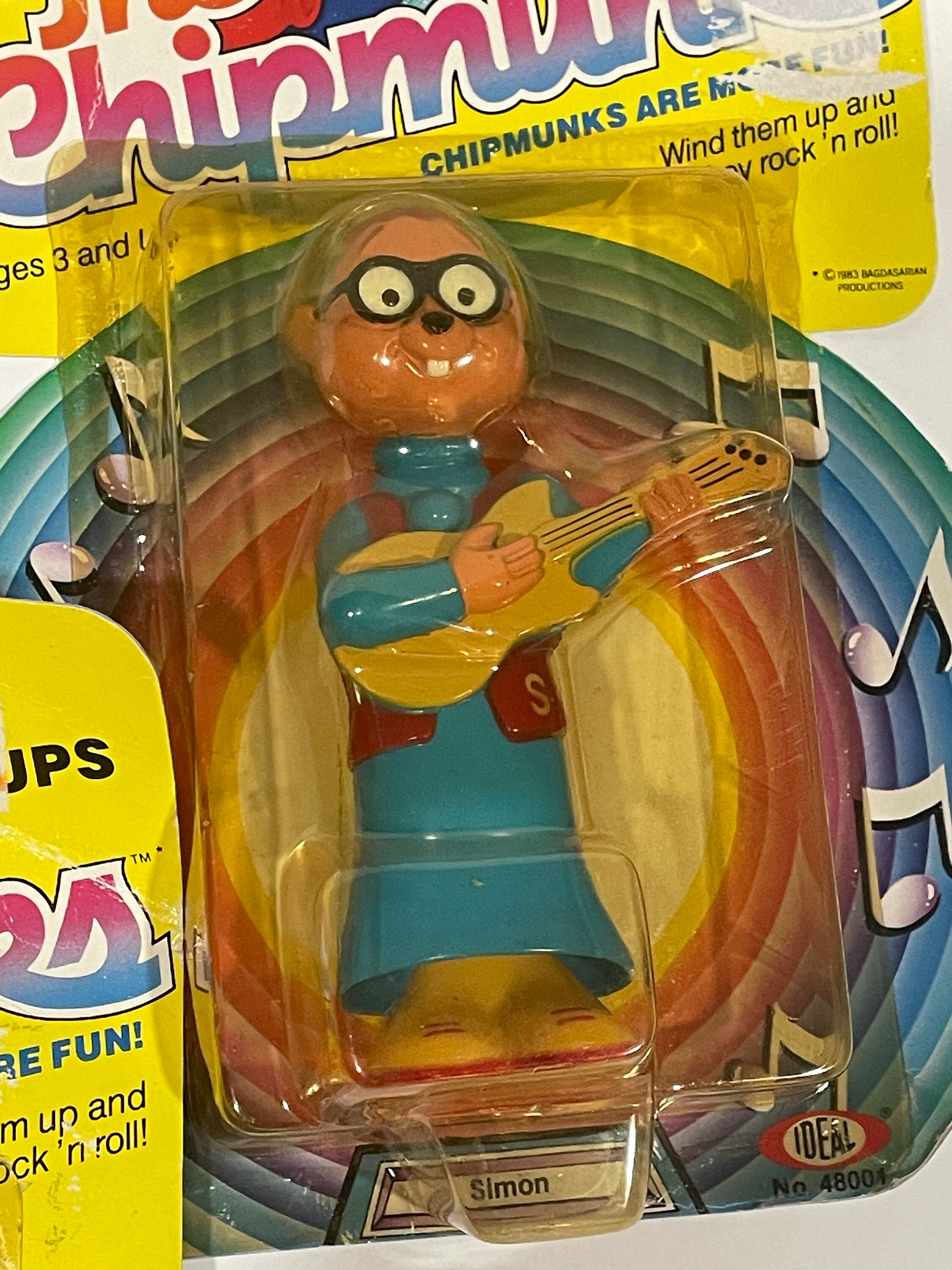 Alvin & the Chipmunks Wind up Toys Alvin Simon Theodore Band IDEAL 1983 ...