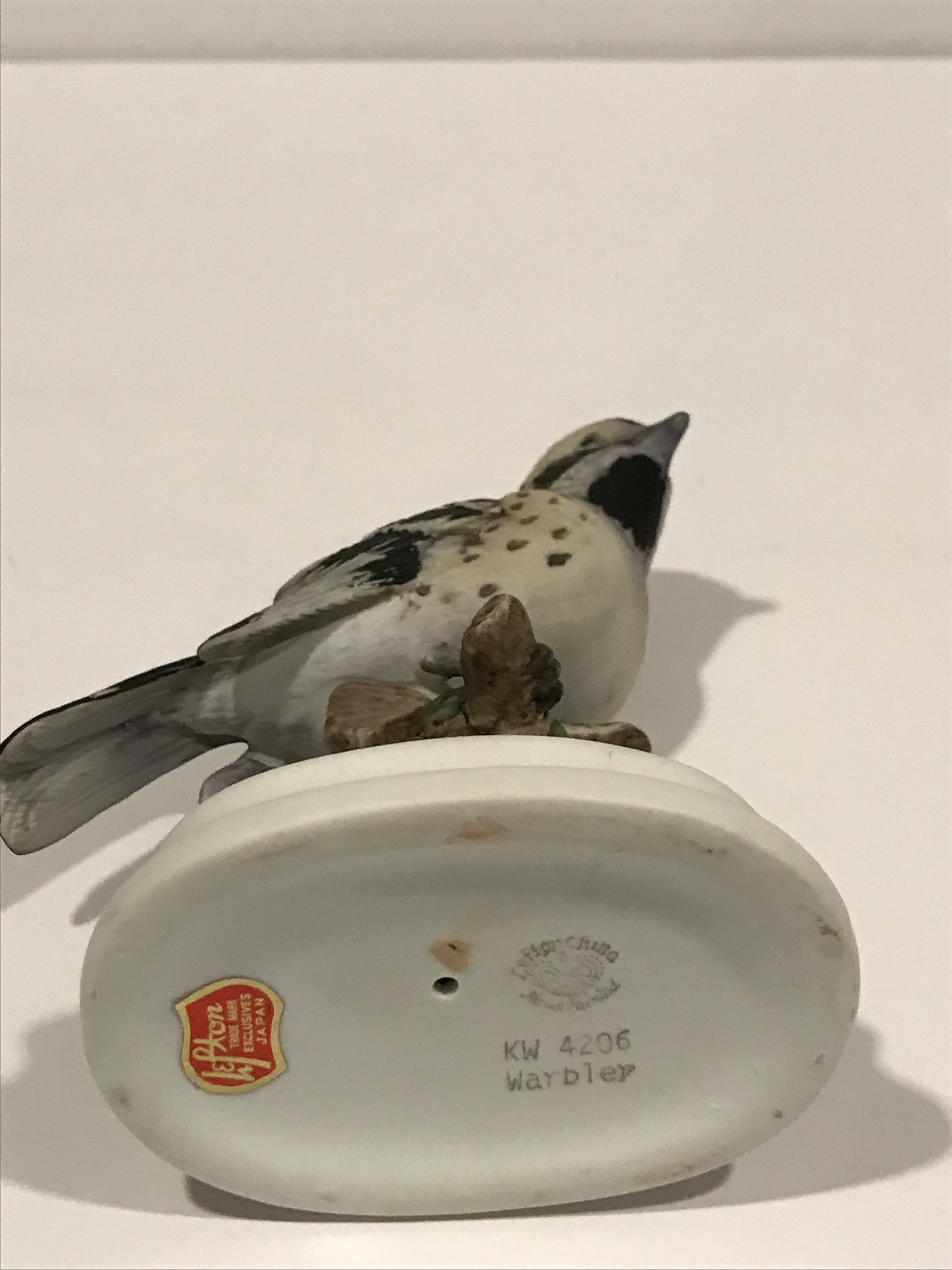 Lefton Warbler Bird Hand Painted Porcelain Figurine Made in Japan ...