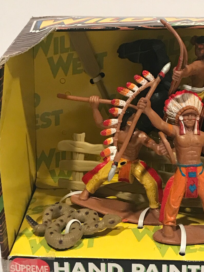 Wild West Indians Native Americans Hand Painting Action Figures Set ...