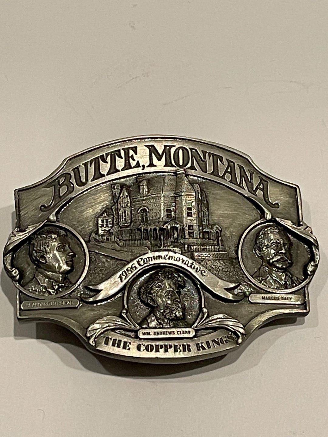 BUTTE MONTANA the Copper KING Siskiyou Pewter Belt Buckle Limited 1986 ...