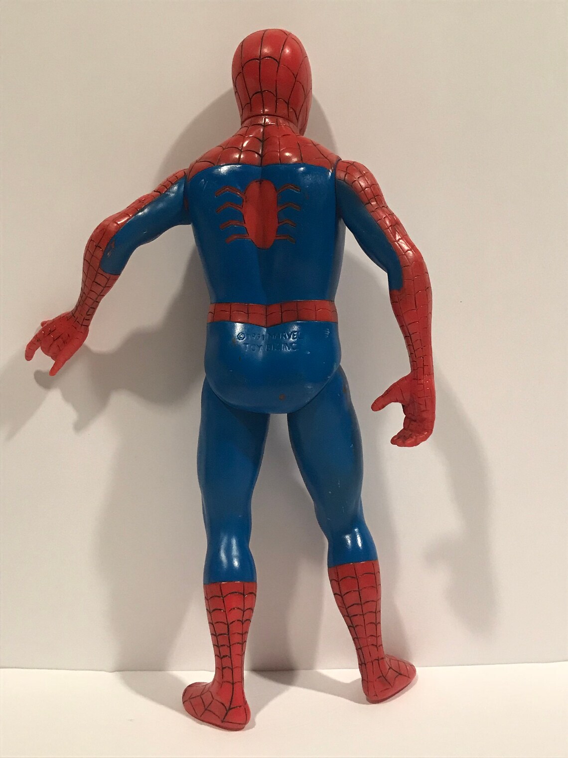 Marvel Comics Huge Spider Man Plastic Action Doll Figure 14 Tall by Toy ...