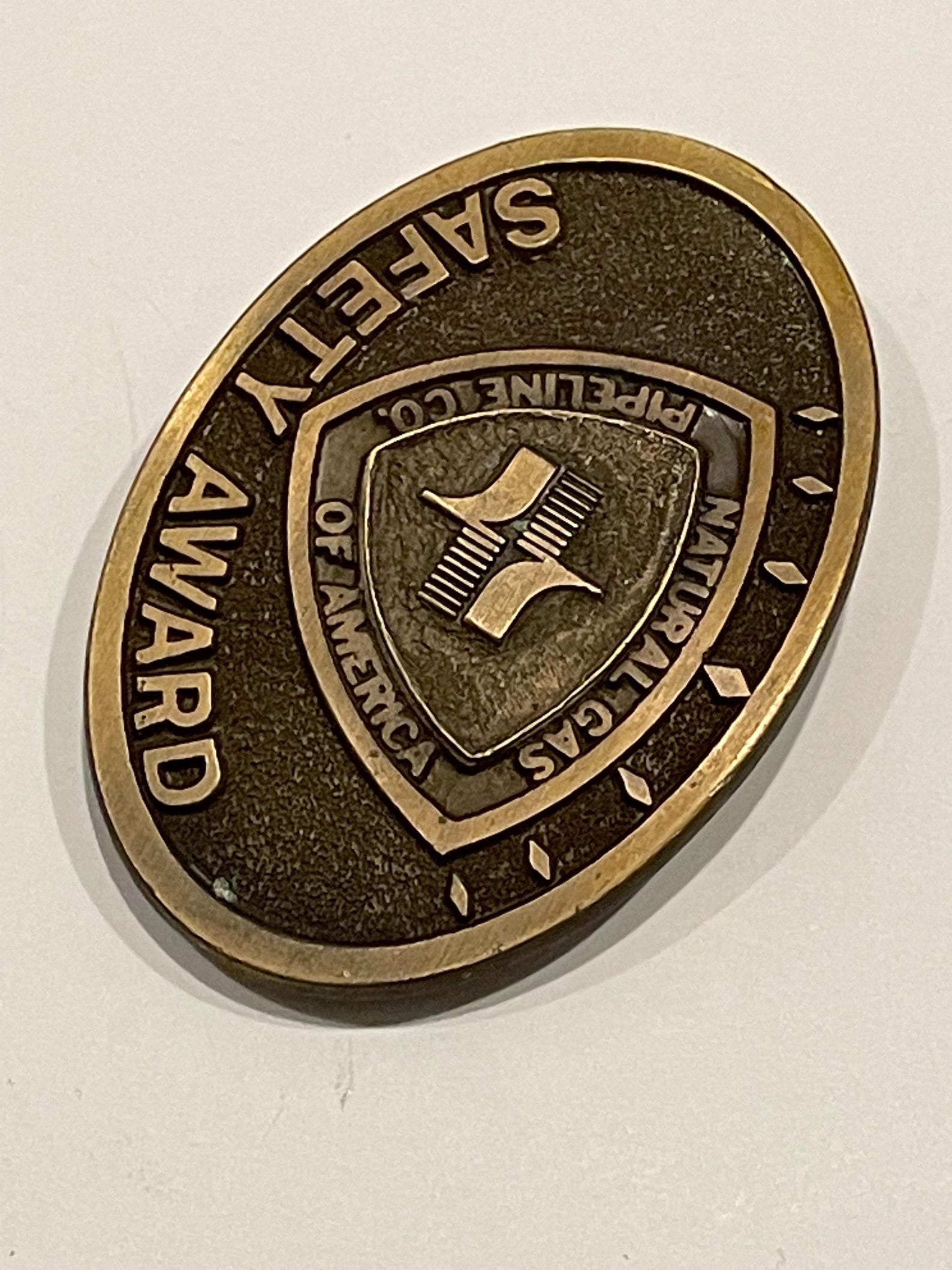 Natural Gas Pipeline of America Safety Award Brass Metal Belt Buckle by ...