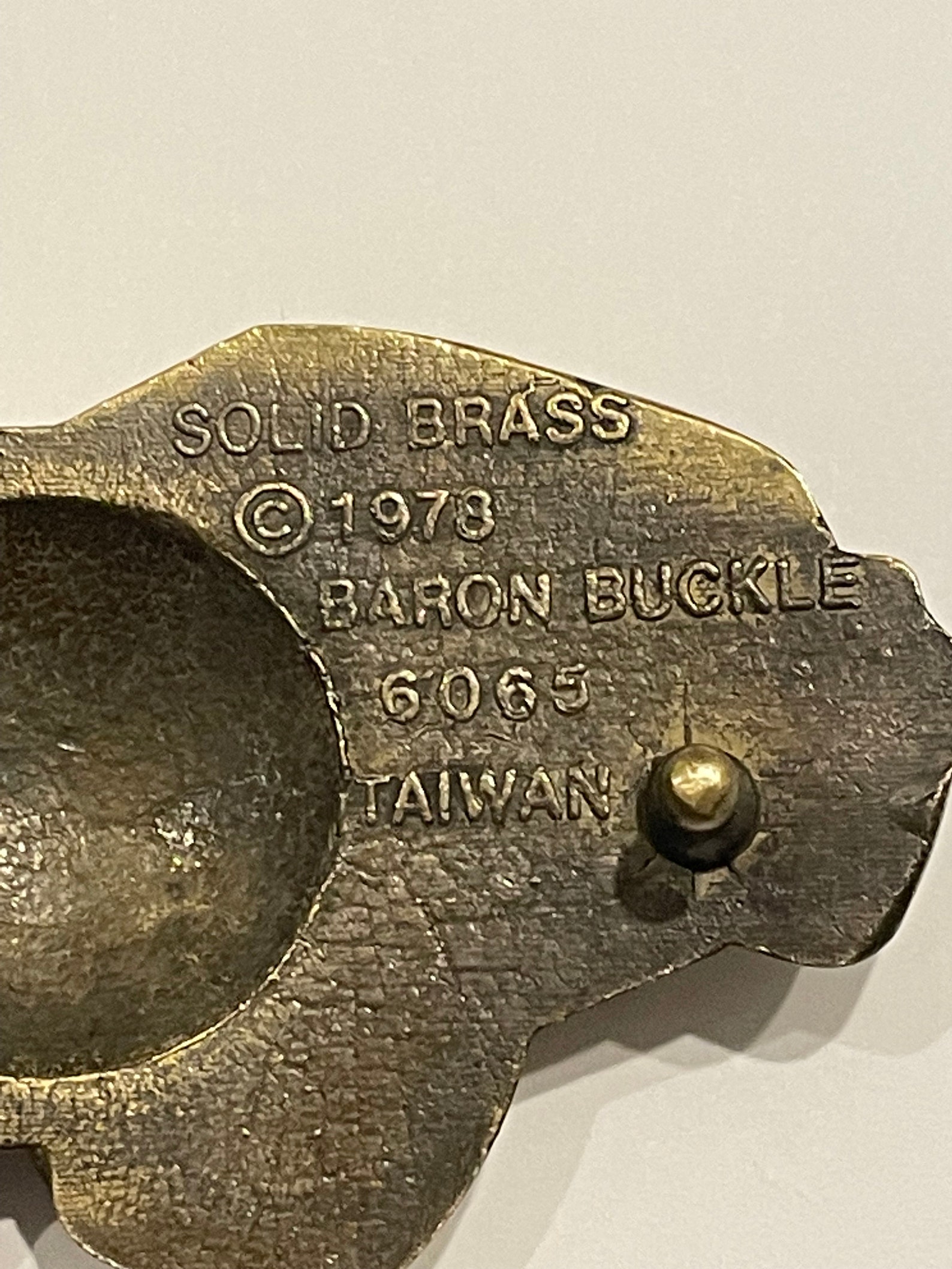 BBB CORVETTE BARON Solid Brass Car Baron Belt Buckle 1979 Vintage ...