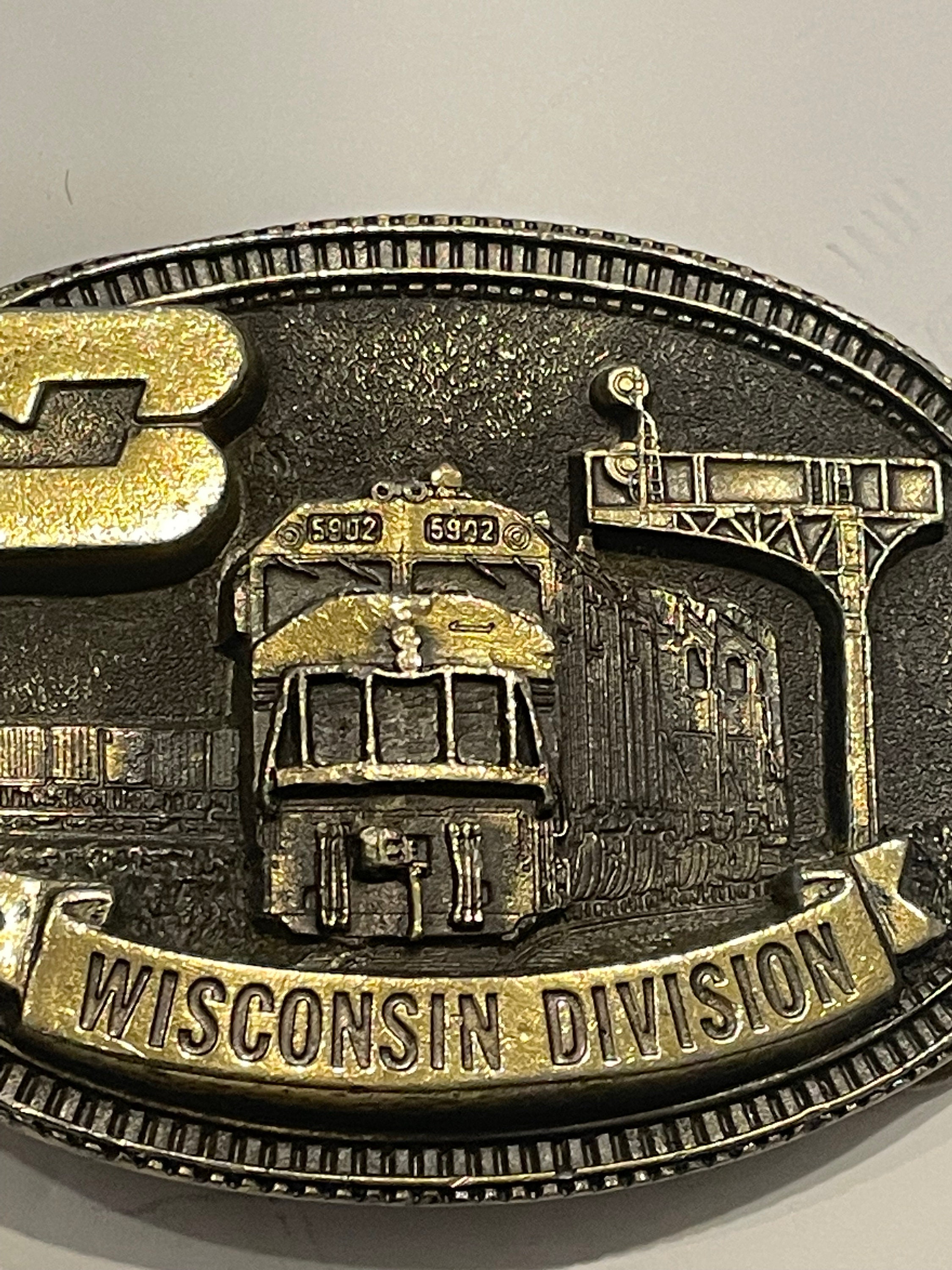 WISCONSIN DIVISION Brass Metal Belt Buckle Limited - Etsy
