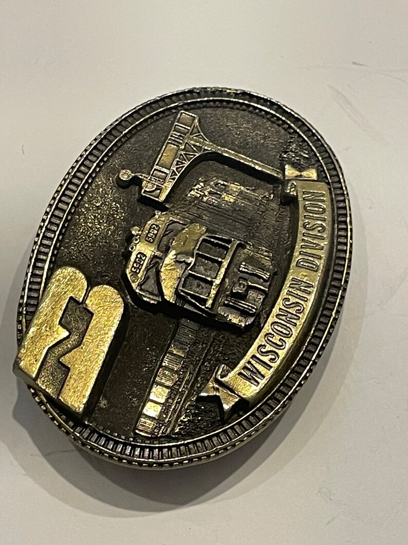 WISCONSIN DIVISION Brass Metal Belt Buckle Limited - Etsy