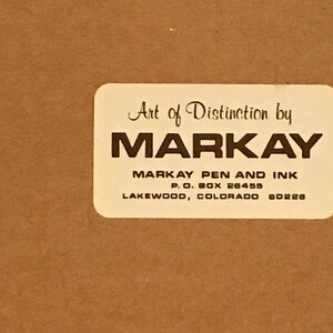 Central City Colorado MARKAY Pen & Ink Signed Art Limited Edition 10/72 ...