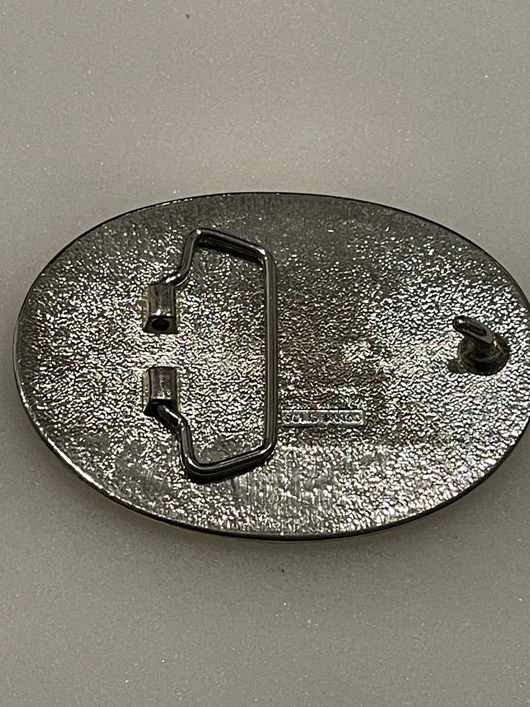 The State of TEXAS Gold Silver Color Solid Brass Belt Buckle Vintage ...