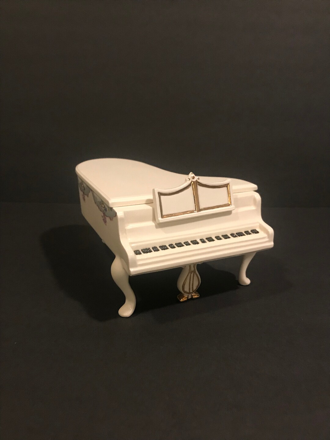Grand Piano Porcelain Ceramic Keepsake Jewelry Box Signed - Etsy
