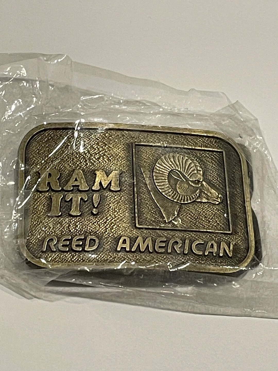 RAM It! REED AMERICAN Sheep Brass Metal Belt Buckle R J Roberts New - Etsy