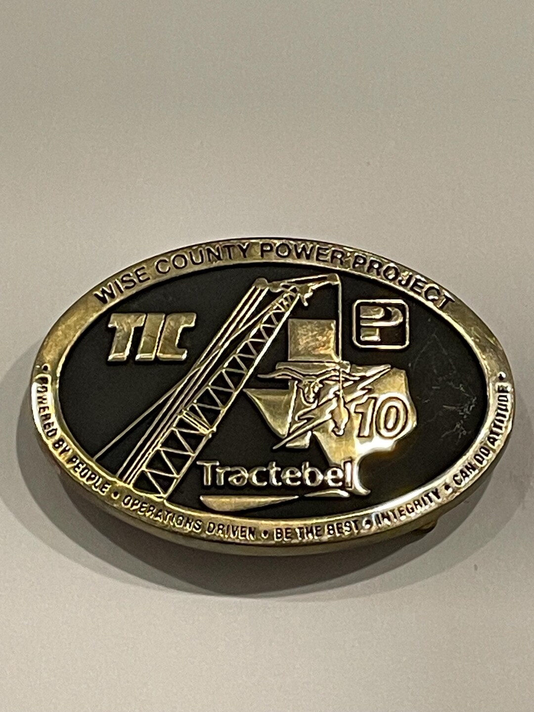 TIC TRACTEBEL Wise County Power Project ANACORTES Solid Brass Belt ...