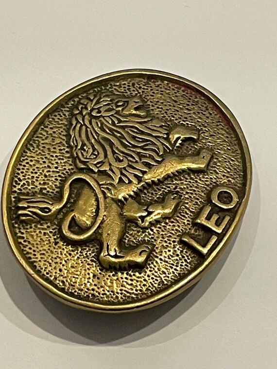 Leo Lion Horoscope Zodiac Star Sign Astrology Solid B… - Gem