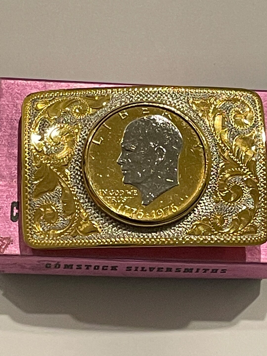 COMSTOCK SILVERSMITHS Eisenhower Liberty Dollar 1776-1976 German Silver ...