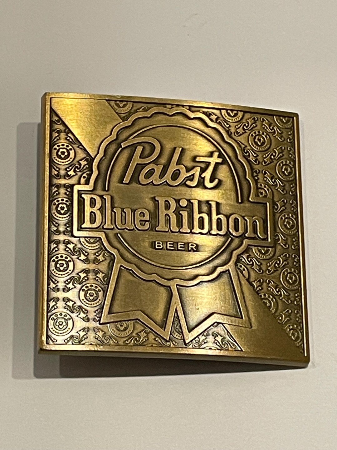 PABST BLUE RIBBON Beer Brass Metal Belt Buckle Vintage Unique Rare - Etsy