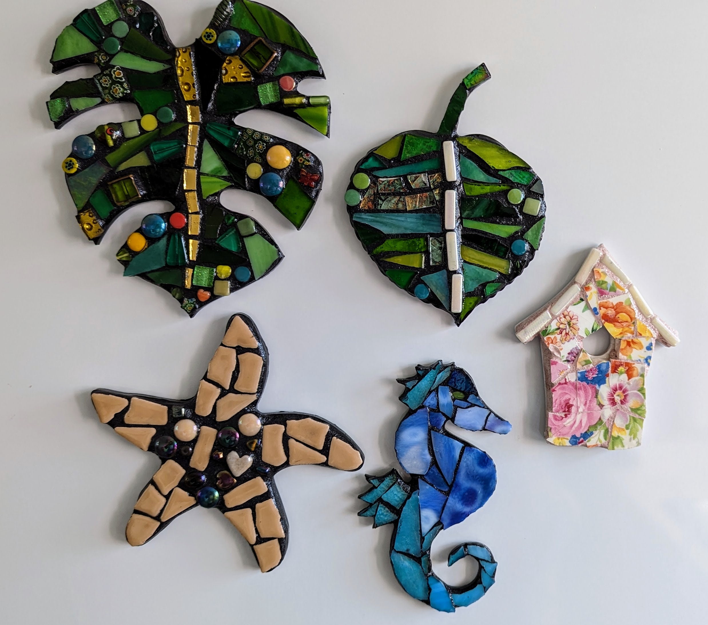 Stained Glass Handmade Magnets Mosaic Art Unique Gift Ceramic - Etsy